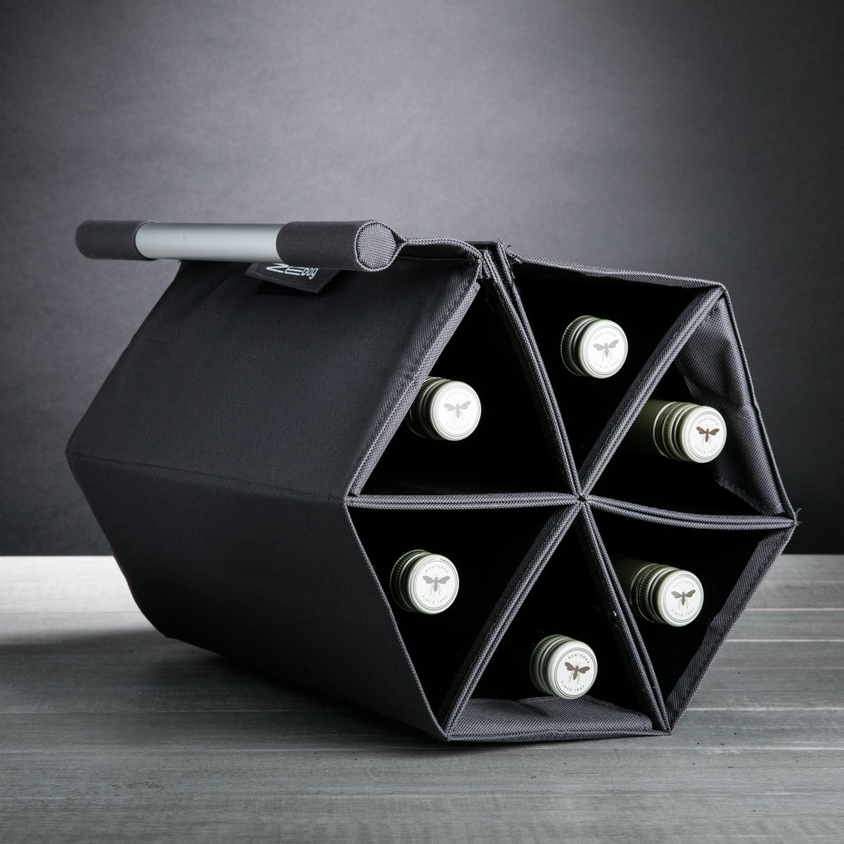 ZEbag® Black 6 Bottles (Grey) | Maitre de Vin® – Maitre de Vin® | Smart ...
